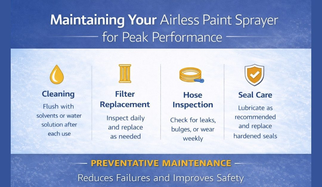 Airless Paint Sprayer Maintenance Guide | Keep Sprayers Performing At ...
